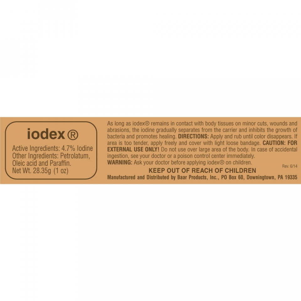 Iodex Topical Antiseptic Ointment 1 Oz