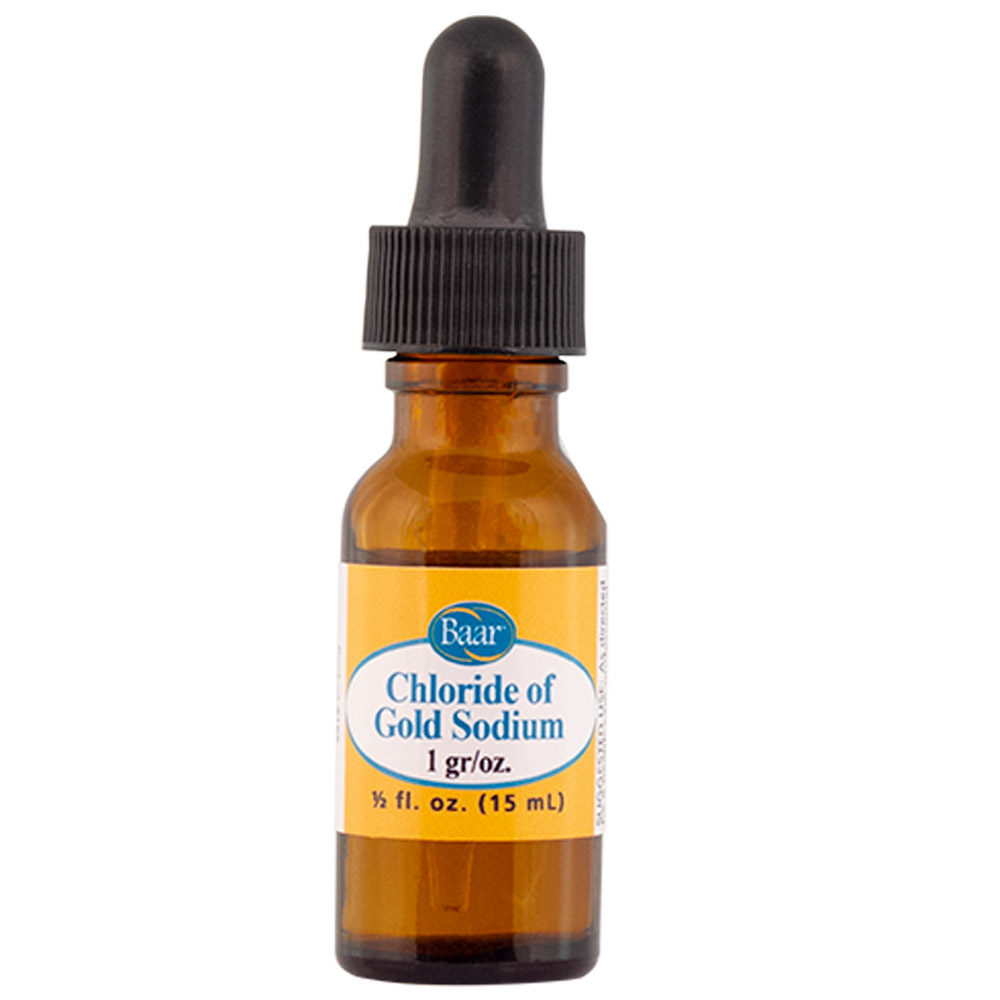 Chloride of Gold Sodium 1gr/oz, 1/2 fl oz