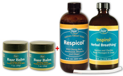 Inspirol and Respicol with Two Free Baar Balm Special, 4 fl oz Inspirol ...